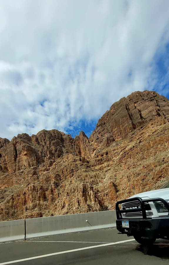 Scenic drive in Nevada editorial photo. Image of valley - 313557471