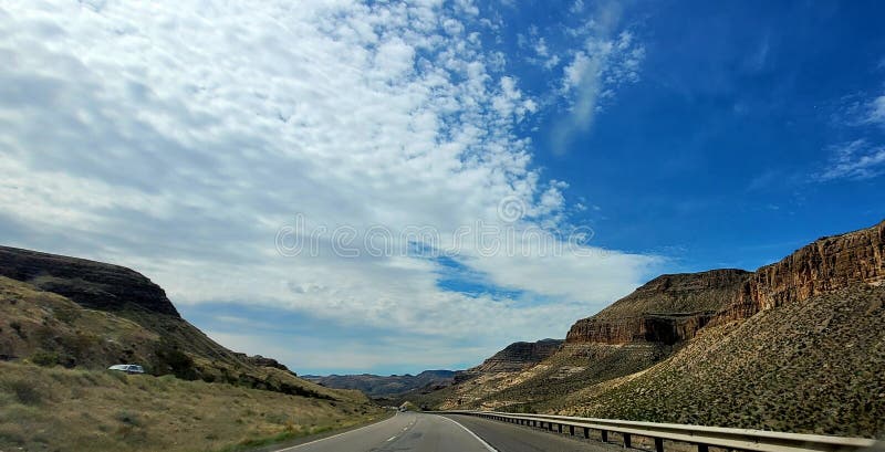 Scenic drive in Nevada stock photo. Image of mountain - 313557504