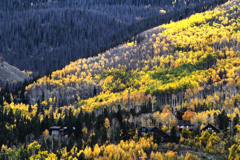 Scenic fall colors stock image. Image of green, rockies - 45687023
