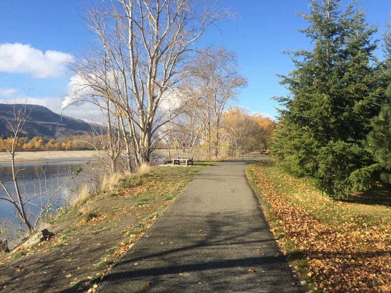 Scenic Fall Walk at the Park Stock Photo - Image of walk, trail: 79600266