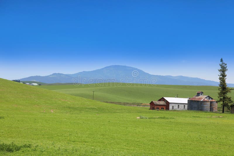 Scenic farm landscape stock image. Image of rural, natural - 48811547