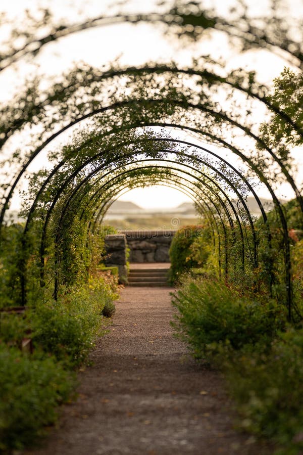 Scenic Garden Pathway Metal Archway Stock Photos - Free & Royalty-Free ...