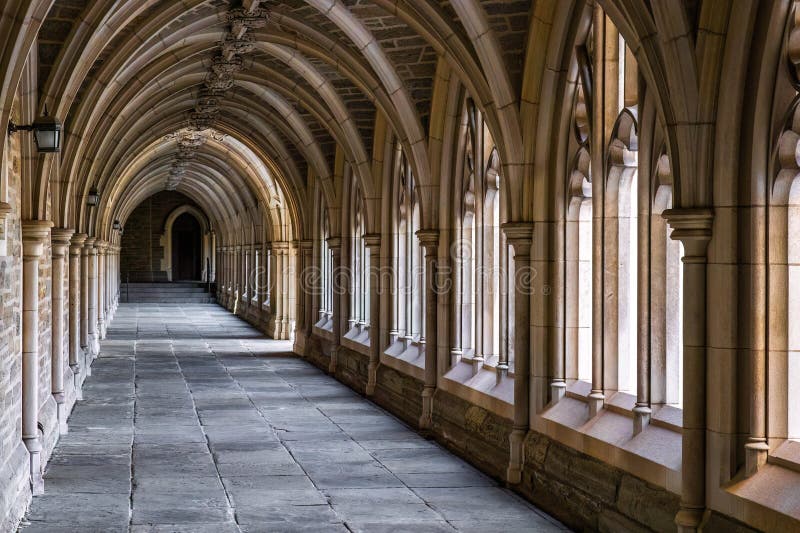 Scenic Gothic Hall in Princeton University Editorial Stock Photo ...