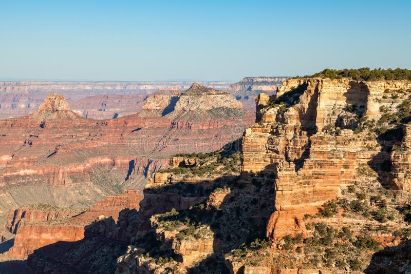 Scenic Grand Canyon North Rim Stock Photo - Image of desert, rugged ...