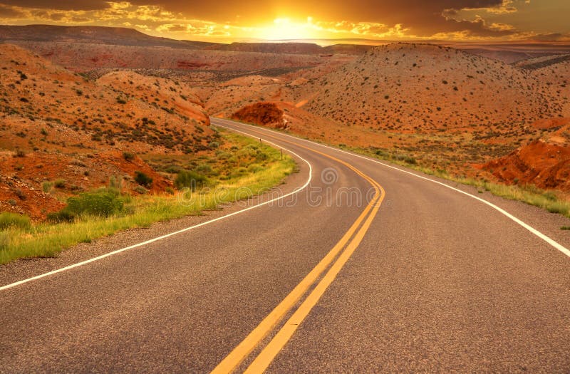 Scenic high way stock photo. Image of rural, horizon - 14056148