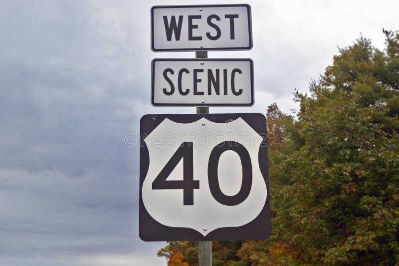 134 Scenic Highway 40 Road Sign Stock Photos - Free & Royalty-Free ...