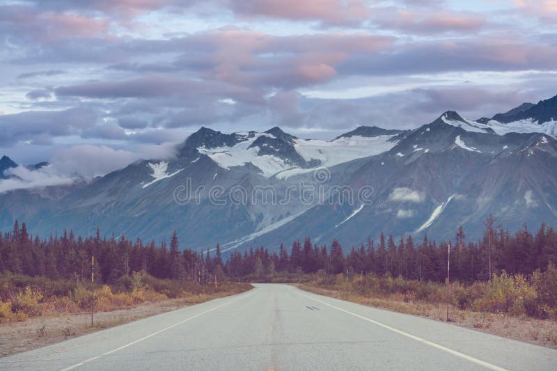 Road in Alaska stock image. Image of america, national - 273240961