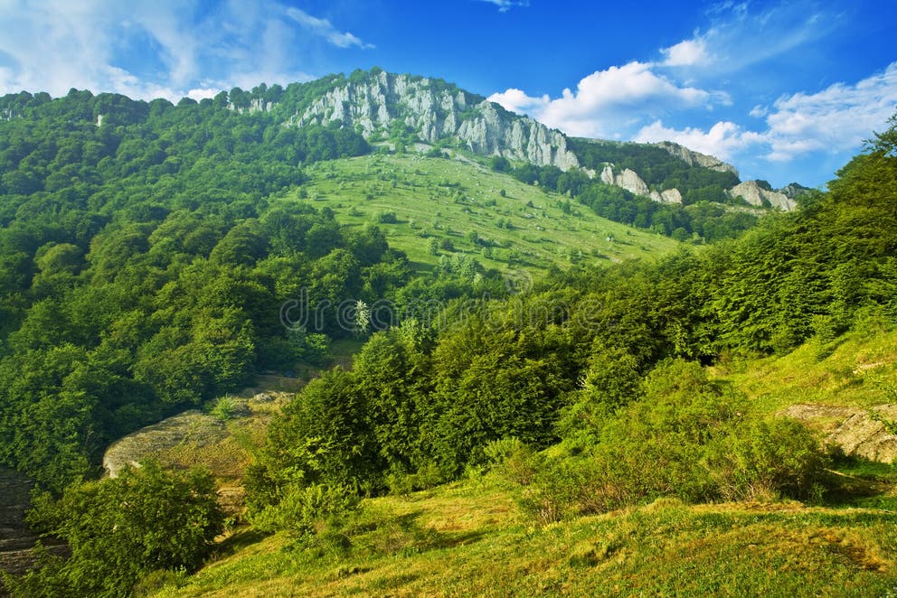 Scenic hillside landscape stock image. Image of rolling - 7205379