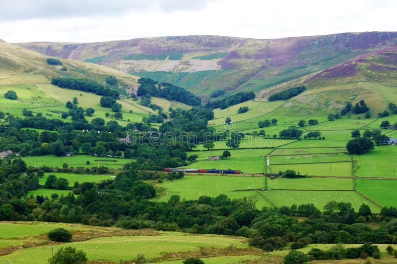 The Edale Valley. stock photo. Image of derbyshire, tranquil - 100906262