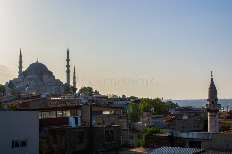 Scenic of Istanbul Turkey stock image. Image of hagia - 54766749