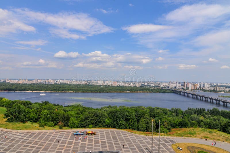 Scenic Kiev, Ukraine stock image. Image of clouds, kyiv - 113905289