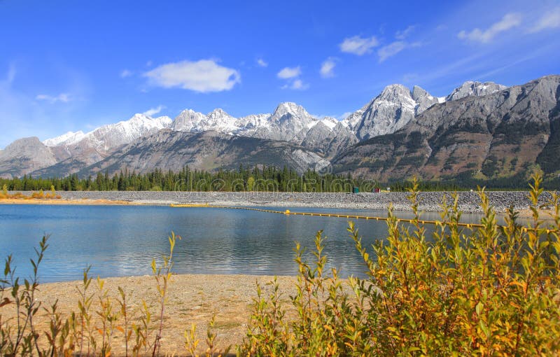 Scenic Lake in Banff National Park Stock Image - Image of nature, range ...