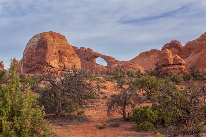 Scenic Landscape of Arches National Park Utah Stock Photo - Image of ...