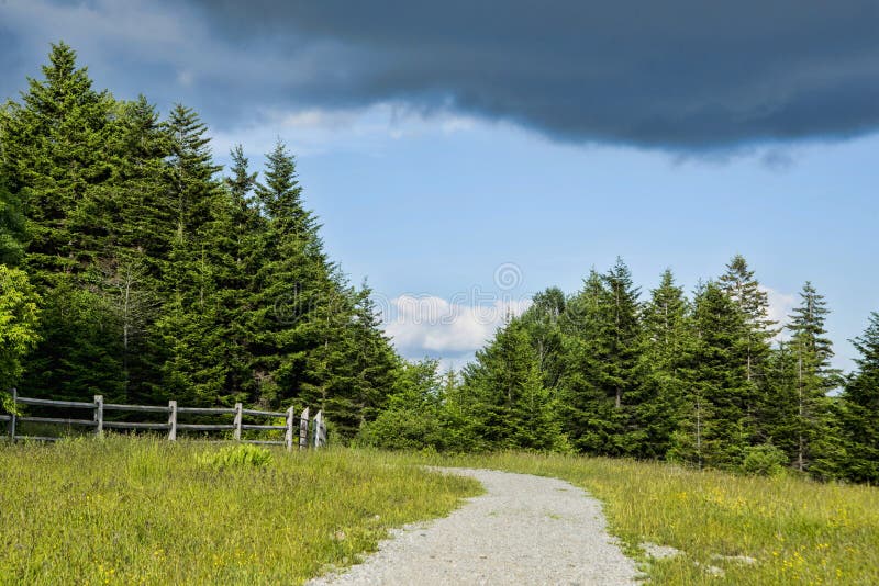 Scenic Landscape on Grayson Highlands. Stock Image - Image of season ...