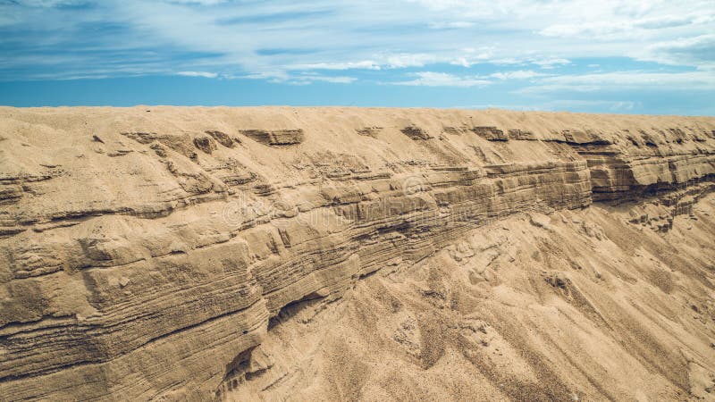 Scenic Landscape. Sandy Shore. Sand Rock Stock Photo - Image of geology ...