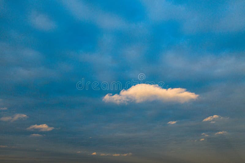 Scenic Landscape of Sunset Sky Above Sea. Stock Photo - Image of europe ...