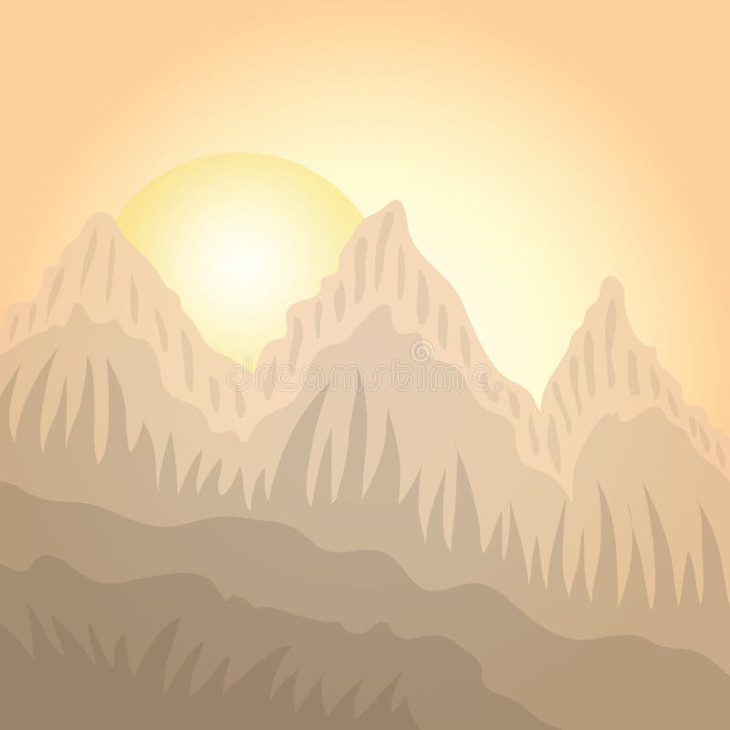 Scenic Landscape. Vector Illustration Decorative Background Design ...