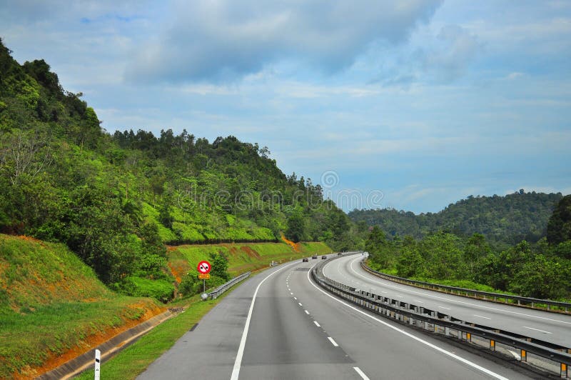 Scenic Malaysian Highway stock photo. Image of plant - 23480646