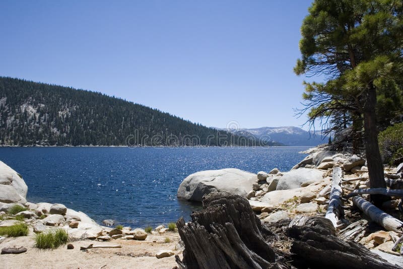 Scenic Mountain Lake,Edison Lake Stock Photo - Image of freedom ...