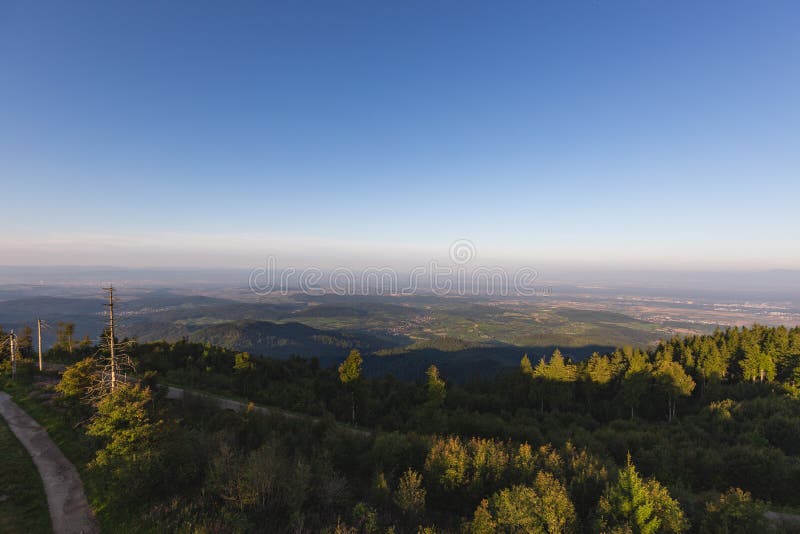Scenic Mountain Landscape. View on Black Forest in Germany Stock Photo ...