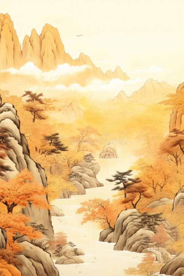 Scenic Mountain View with Flowing River, Perfect for Nature Backgrounds ...