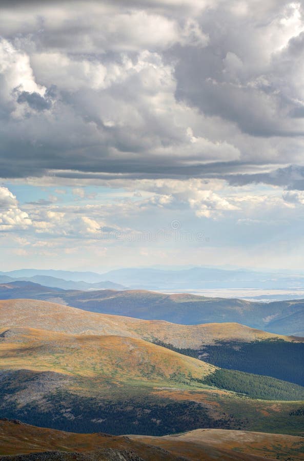 Scenic Mountain View Mt. Evans Colorado Stock Image - Image of rocky ...