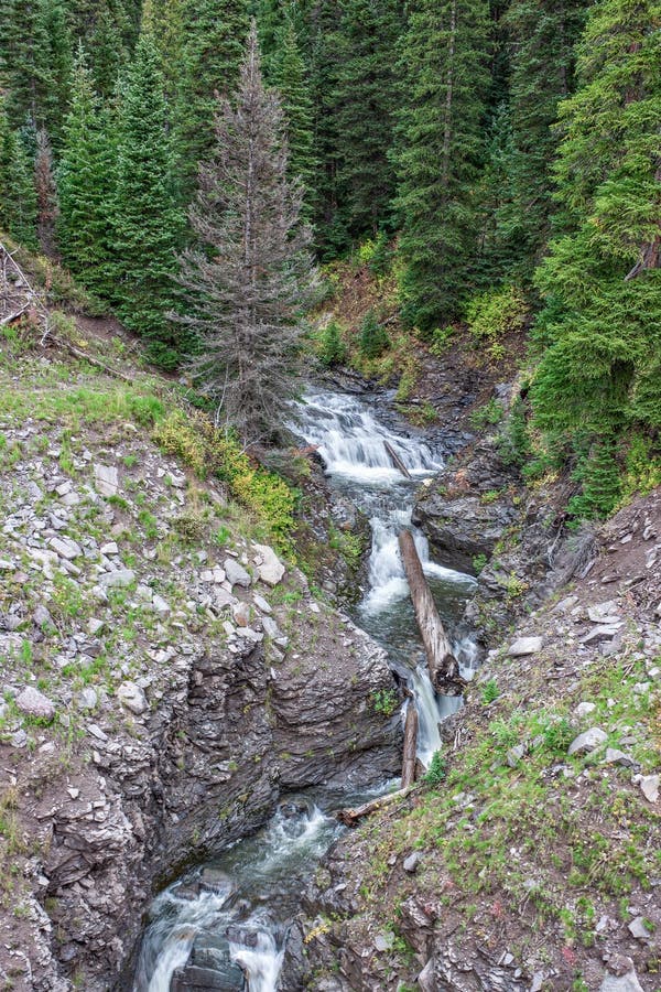 Scenic Mountain Waterfall stock photo. Image of rocks - 47960094