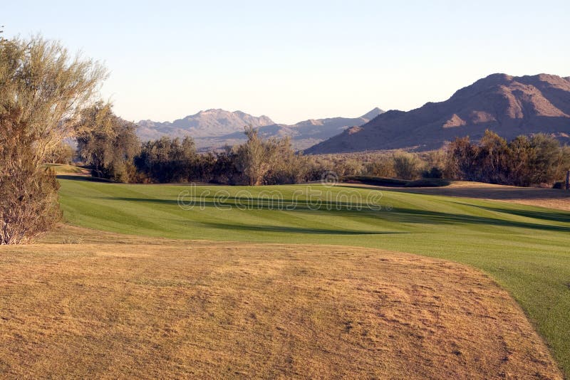 Scenic Desert Landscape at Arizona Golf Course Stock Photo - Image of ...