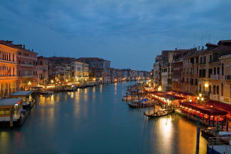Scenic Night Image from Venice. Stock Photo - Image of europe ...