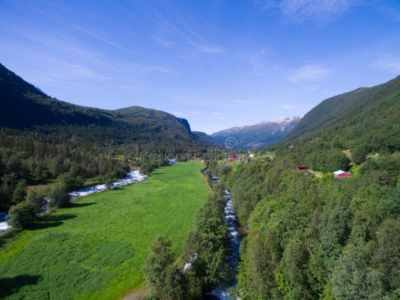 Scenic Norway stock image. Image of aerial, norwegian - 60661201