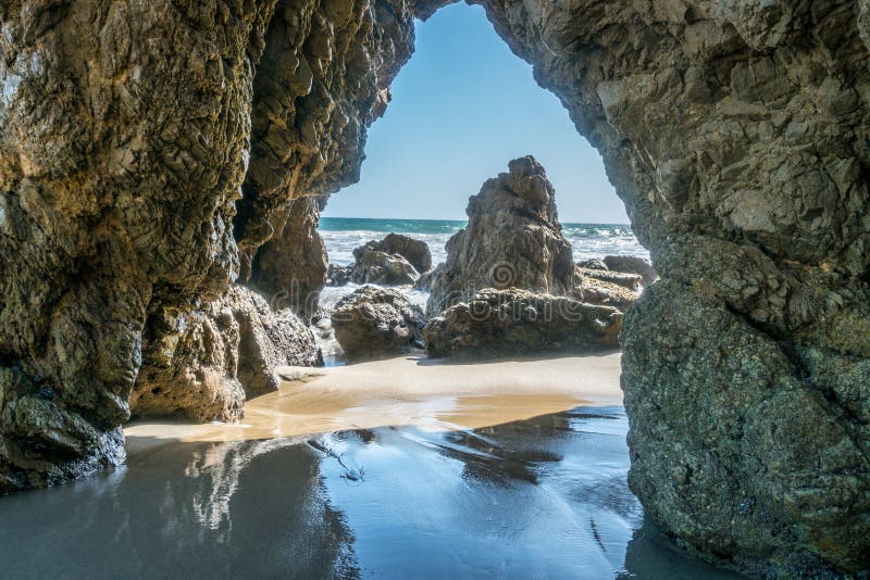 Scenic Ocean Cave stock photo. Image of rocks, shore - 179064458