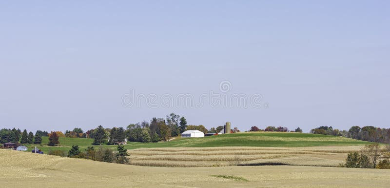 Scenic Ohio Farmland Landscape Stock Photo - Image of landscape, farm ...