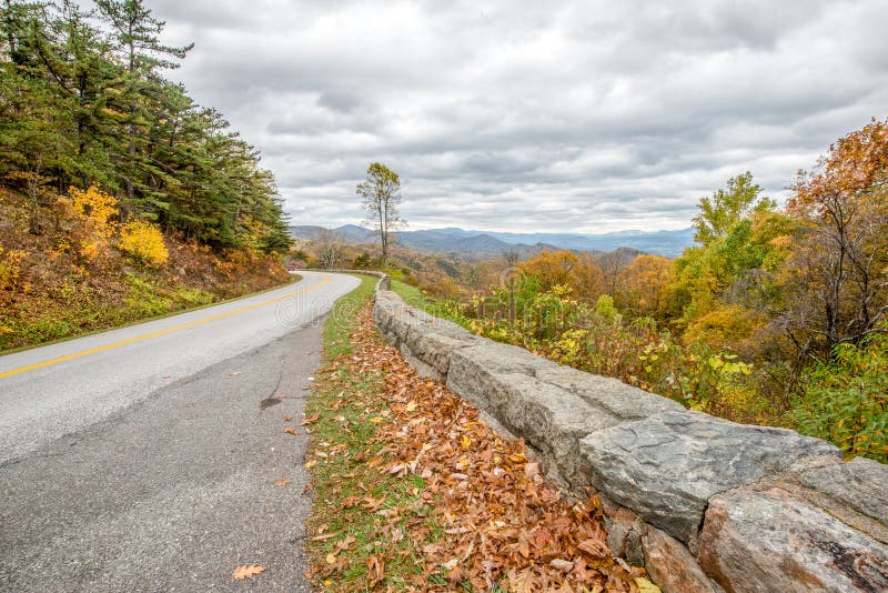 Scenic Overlook, Blue Ridge Parkway, Virginia Stock Photo - Image of ...