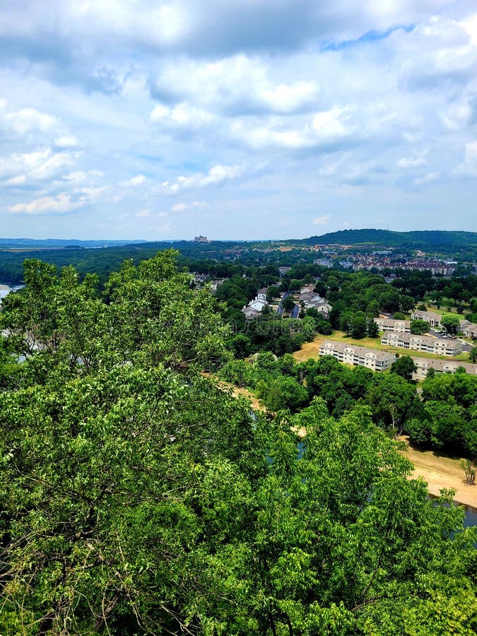 Scenic overlook at Branson stock image. Image of mountain - 252470161