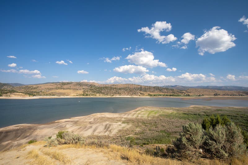 Scenic Overlook of Echo Reservoir in Utah Stock Photo - Image of golden ...