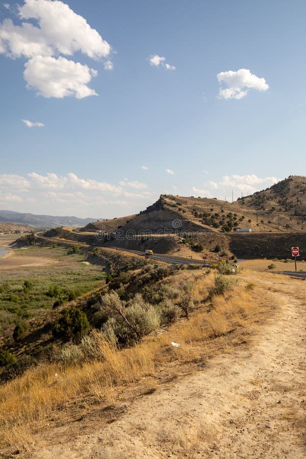 Scenic Overlook of Echo Reservoir in Utah Stock Image - Image of ...