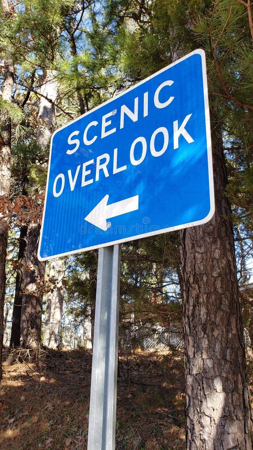 Scenic overlooks sign stock image. Image of travel, arkansas - 191807057