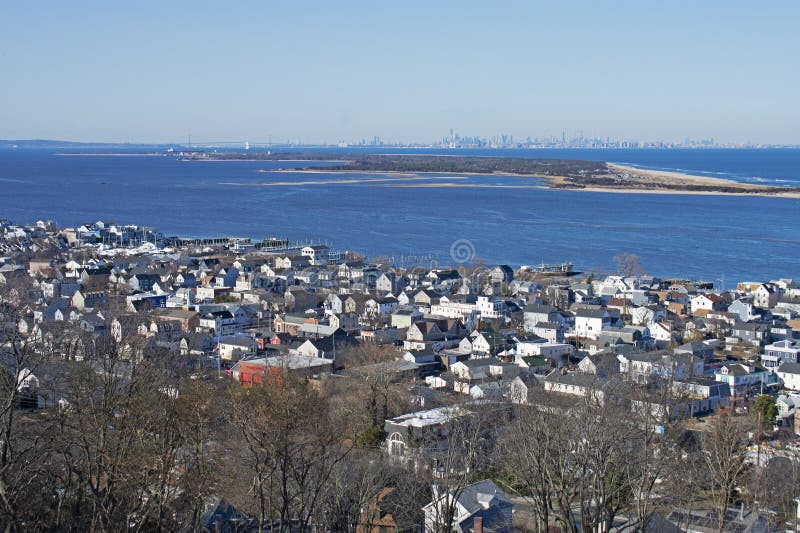 Scenic Panorama Views from Highlands, New Jersey -02 Stock Image ...