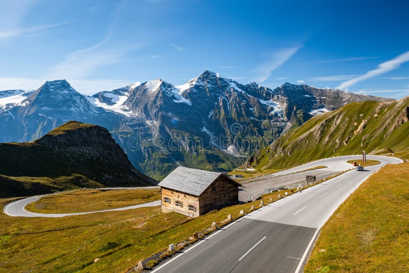 Scenic and Panorami High Alpine Road in Austria Alps Stock Photo ...