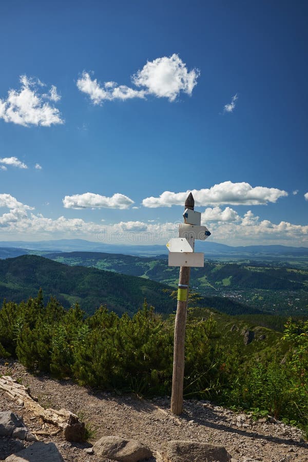 Scenic Panoramic View of Mountains Landscape. Vertical Stock Image ...