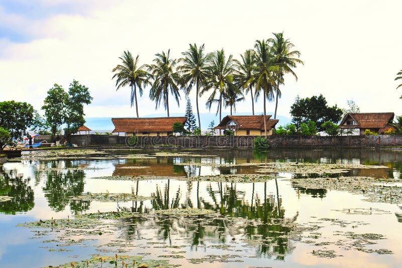 Scenic pond in Bali stock image. Image of pond, landscape - 22613989