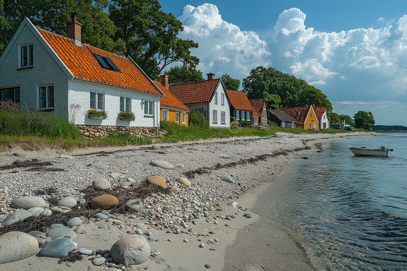 A Scenic Representation of Lemvig, Highlighting Its Coastal Beauty and ...