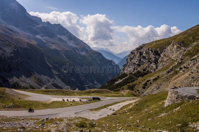 Scenic road in Alps stock image. Image of cold, road - 276043829