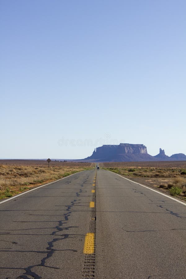 Scenic Road To Monument Valley in USA Stock Image - Image of vast ...