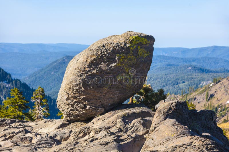 Scenic Rock at Lasson National Park Stock Image - Image of beautiful ...