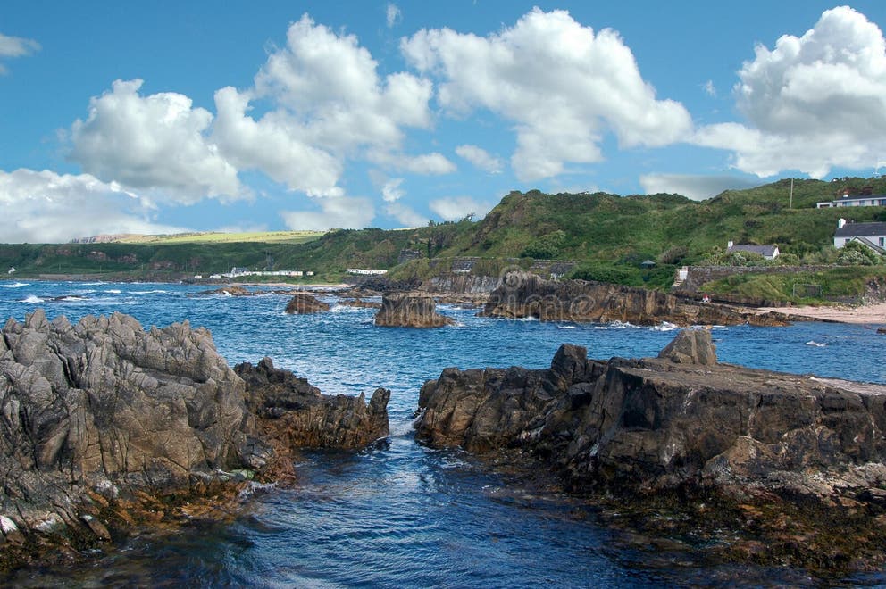 Scenic rocky Irish coast stock image. Image of seacoast - 5621583