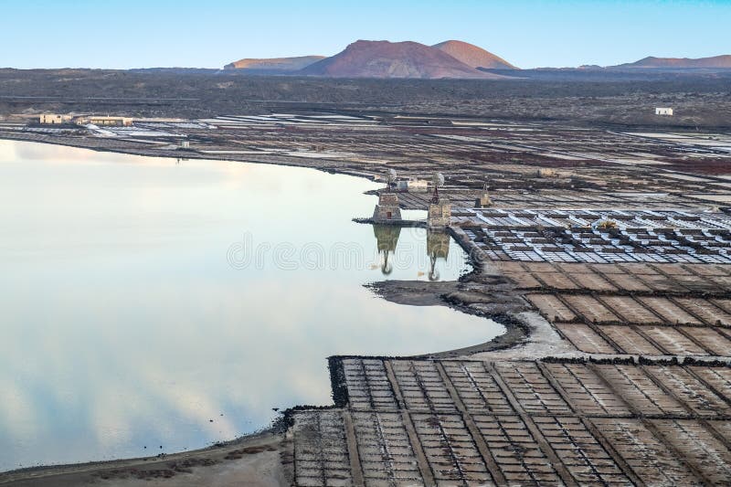 Scenic Salt Mines at Janubio in Lanzarote Stock Image - Image of ...