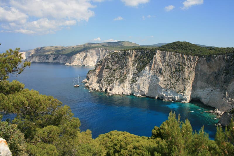 Scenic sea cliffs stock photo. Image of mediterranean - 5495056