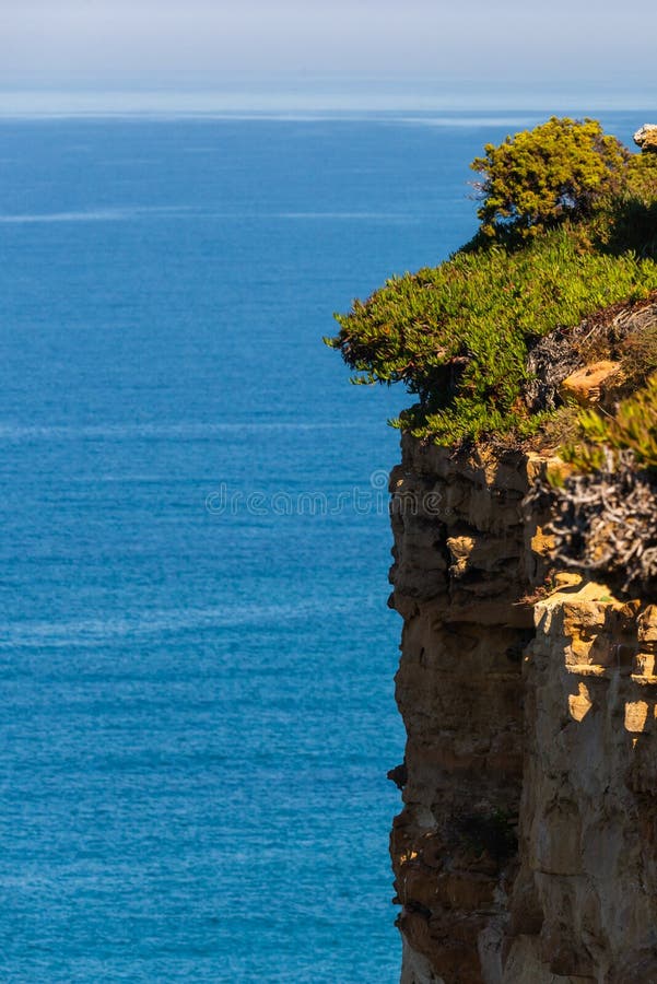Scenic Seascape View with Cliffs and Nature at the Coast of Sea or ...