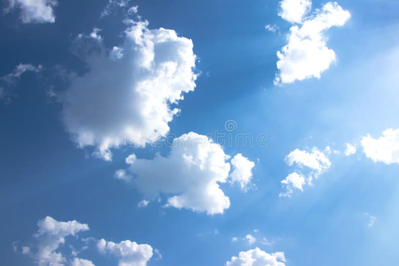 Scenic Shot of Beautiful Cloudscape Against the Blue Sky Stock Image ...